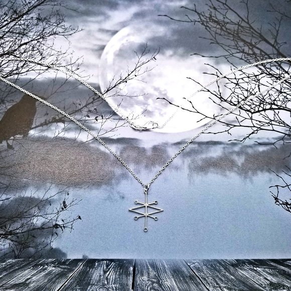 Baroque Vintage | Jewelry | Azazel Goetic Goetia Sigil Silver Necklace ...